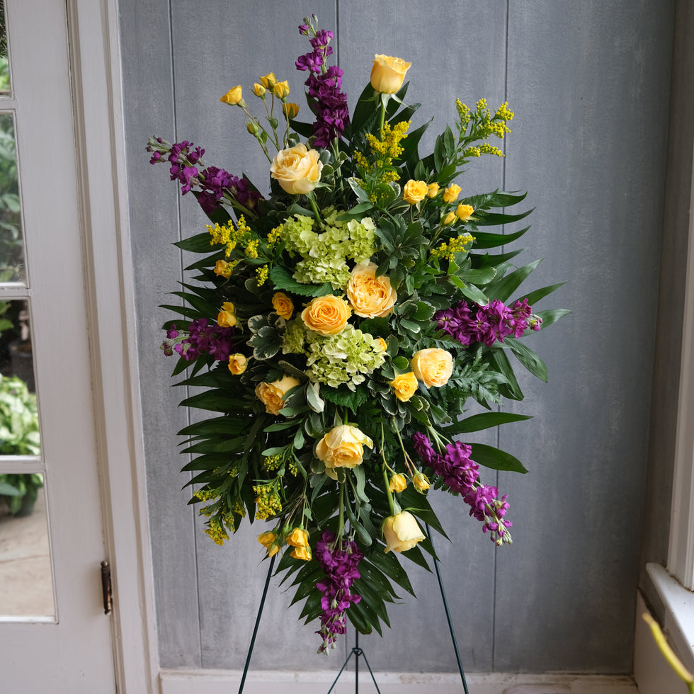 Custom Easel Design Funeral Flowers | Michler's Florist | Lexington,KY ...