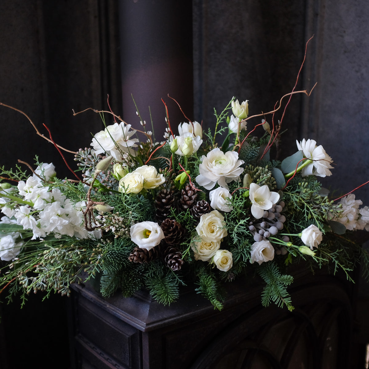 Whitney Centerpiece | Holiday Table Flowers | Lexington, KY – Michler's ...
