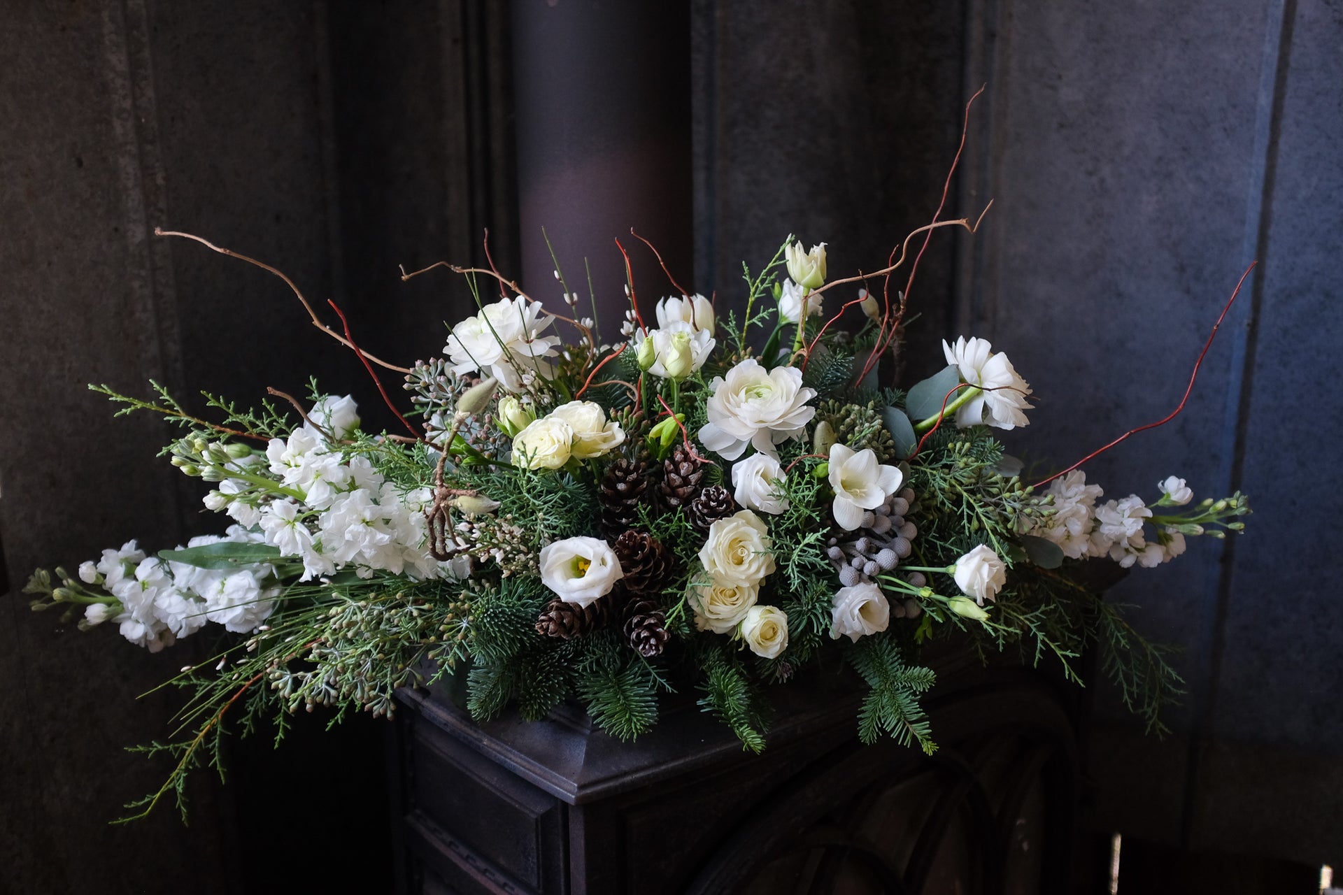 Whitney Centerpiece | Holiday Table Flowers | Lexington, KY – Michler's ...